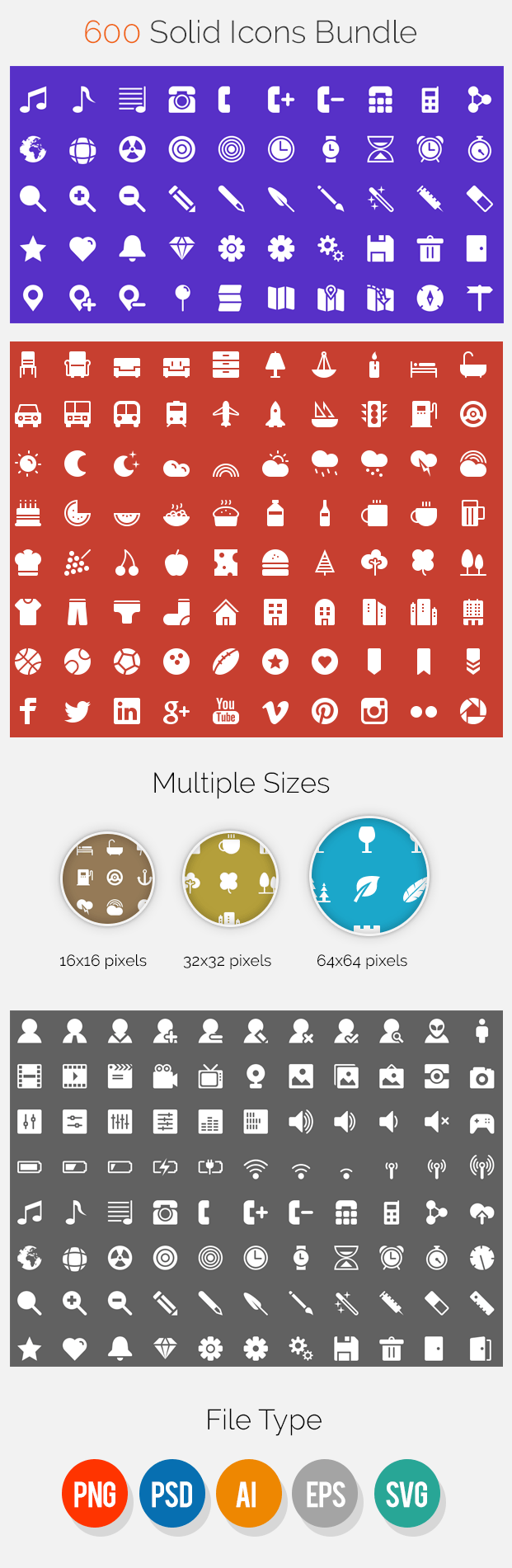 600 Modern Pictograms Icons And Symbols | InkThemes