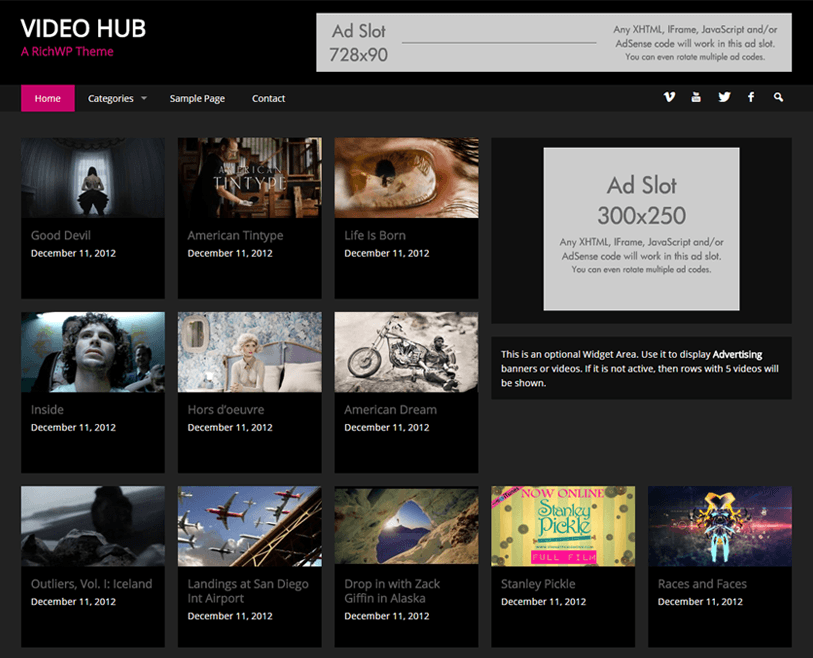 28 Free Responsive Video WordPress Themes 2018 InkThemes