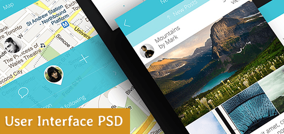 iOS 8 UI PSD Designs | InkThemes