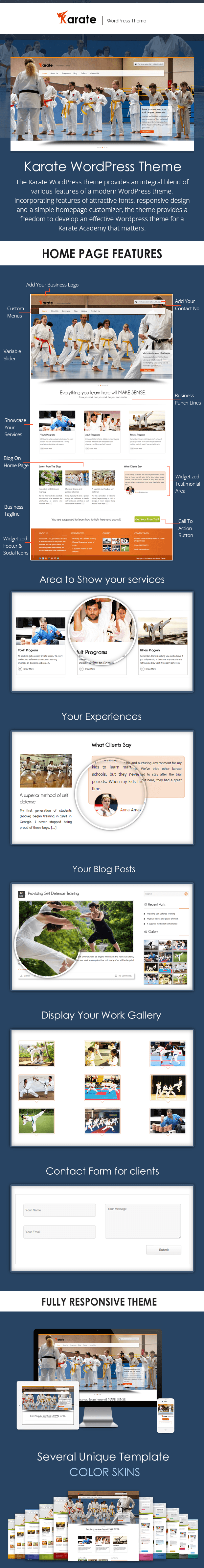 Best WordPress Theme for Karate Schools | InkThemes