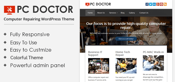 WordPress Theme for Computer Hardware Repairing Business | InkThemes