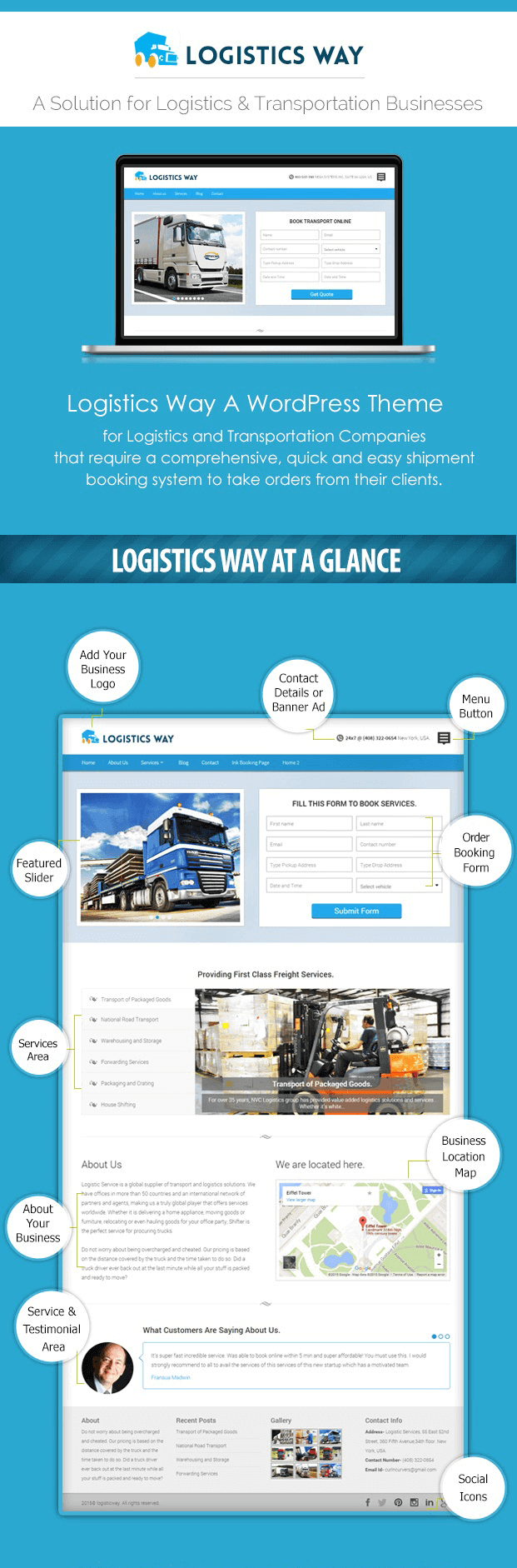 LogisticsWay - Logistics Booking WordPress Theme | InkThemes