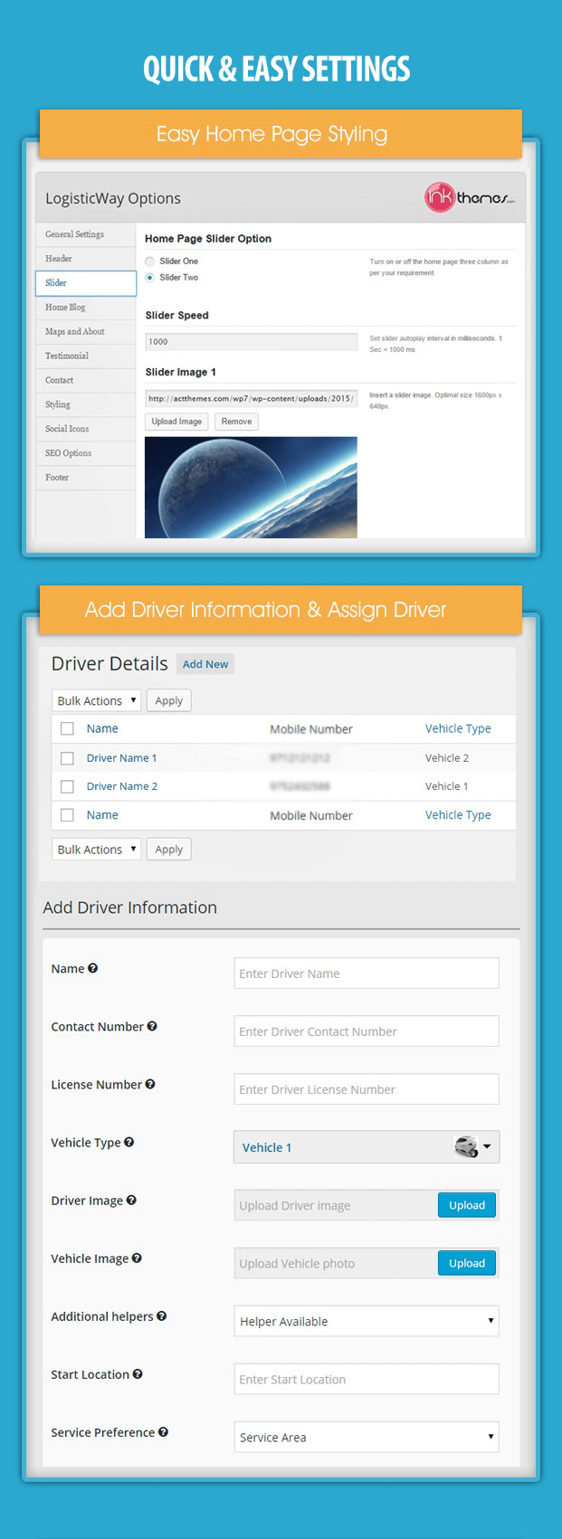 LogisticsWay - Logistics Booking WordPress Theme | InkThemes