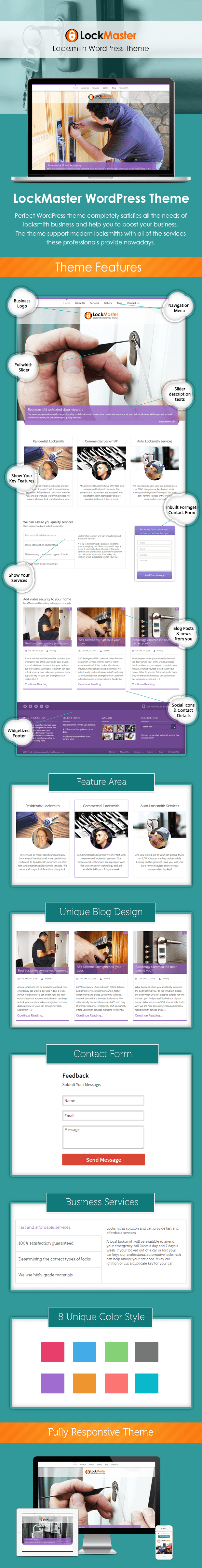 Locksmith WordPress Theme | InkThemes