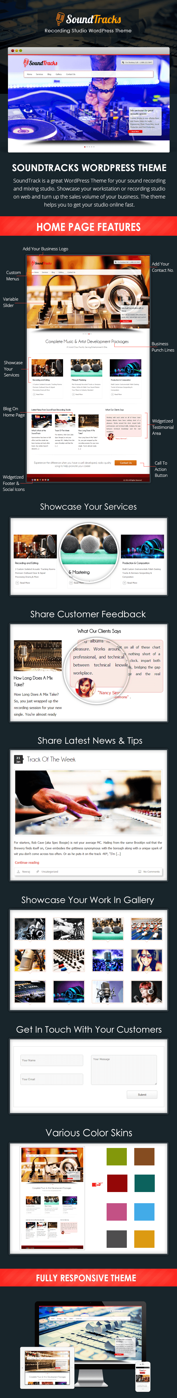 Recording Studio WordPress Theme | InkThemes