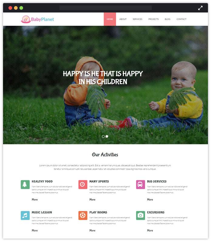 8+ Best Child Care WordPress Themes | InkThemes