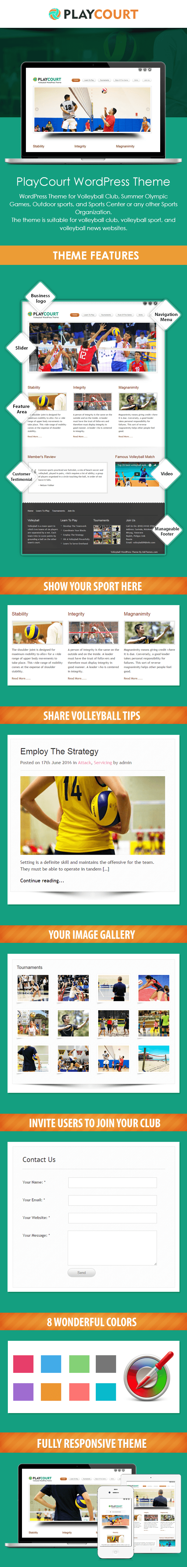 Volleyball WordPress Theme | InkThemes