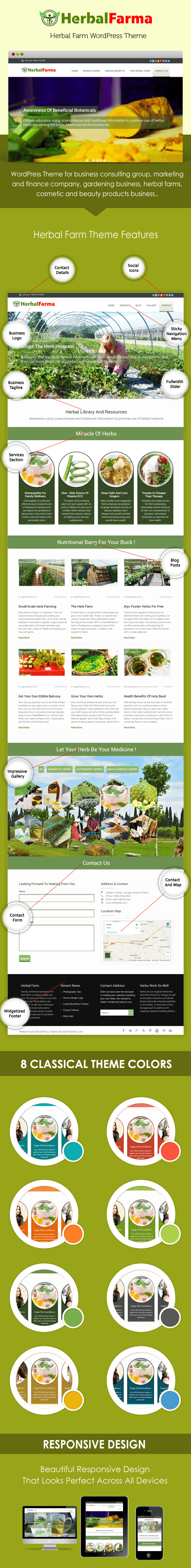Herbal Farm WordPress Theme | InkThemes