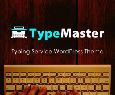 Typing & Transcription Service WordPress Theme | InkThemes
