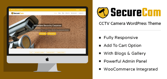 SecureCam - CCTV Camera WordPress Theme | InkThemes