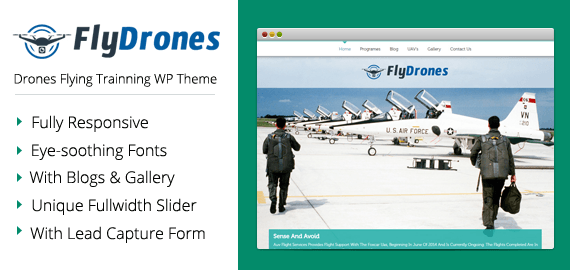 Drones & Robot Flying Training WordPress Theme | InkThemes