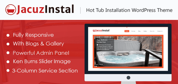 Hot Tub Installation Wordpress Theme & Template | InkThemes