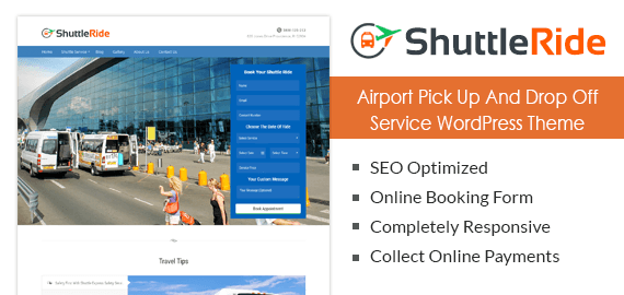 Airport Pick Up And Drop Off Service WordPress Theme | InkThemes