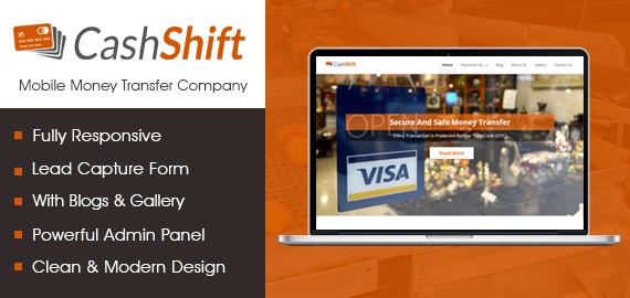 [CashShift] Mobile Money Transfer WordPress Theme | InkThemes