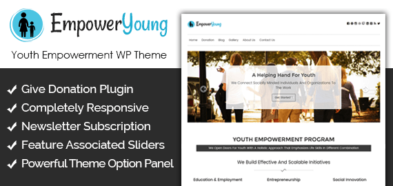 Youth Empowerment Program WordPress Theme & Template | InkThemes