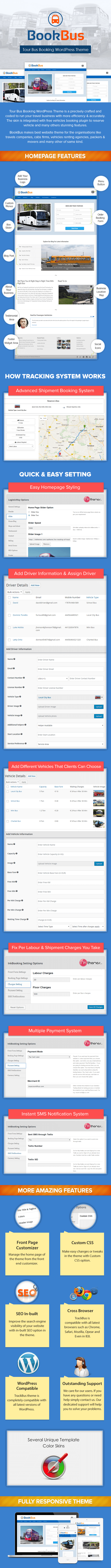 Tour Bus Booking WordPress Theme & Template | InkThemes