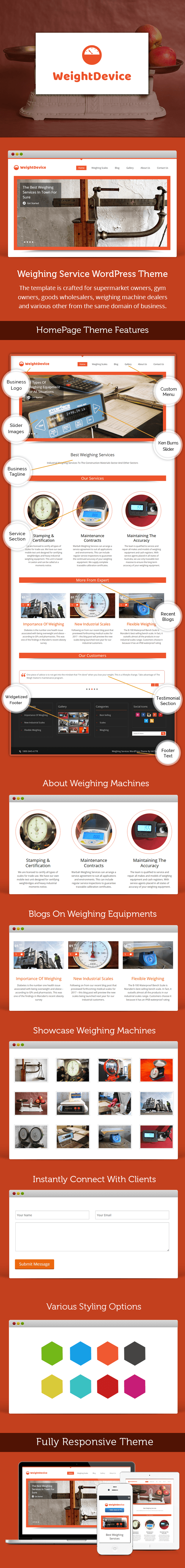 Weight Device - Weighing Service WordPress Theme | InkThemes