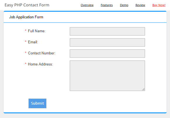 Easy And Advanced Contact Form Php Script