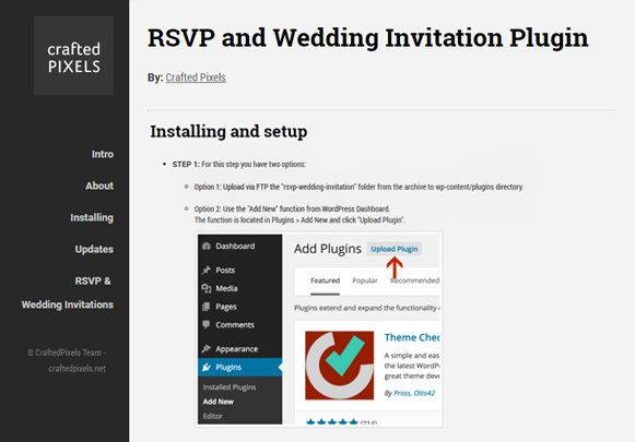 RSVP And Wedding Invitation WordPress Plugin | InkThemes