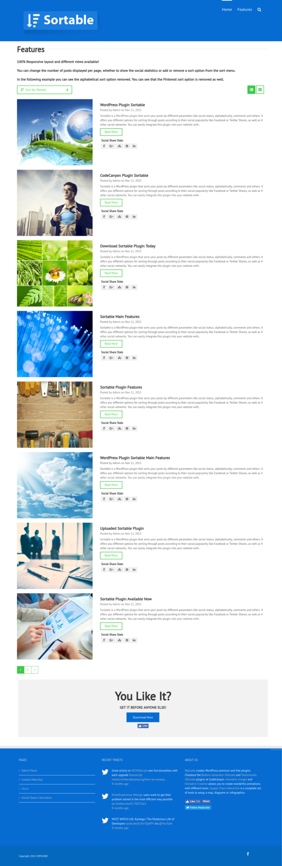 Sortable WordPress Plugin | InkThemes