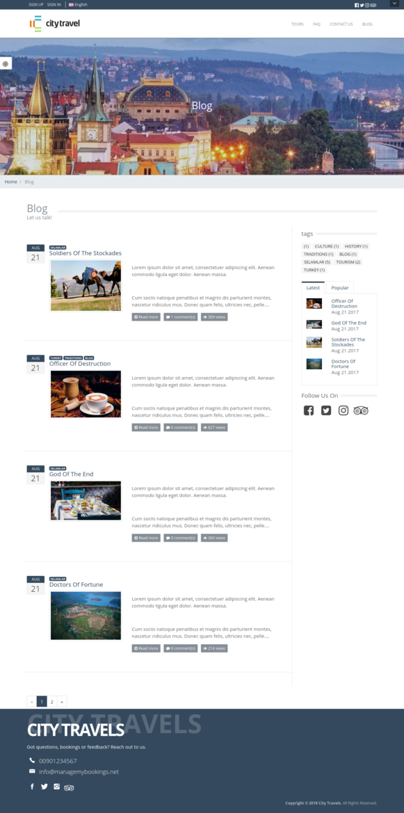 MMB Travel Agency Management PHP Script | InkThemes