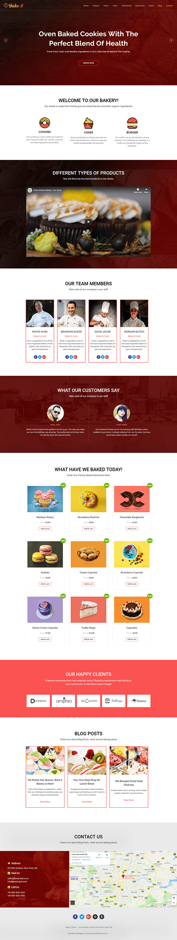 Bakery WordPress Theme| InkThemes
