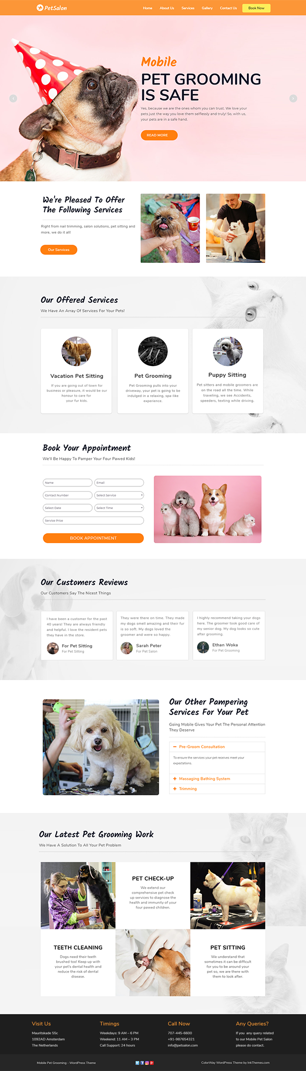 Pet Care WordPress Theme | InkThemes