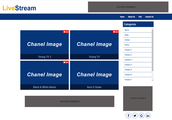 LiveStream - Video Sharing And Live Streaming PHP Script | InkThemes