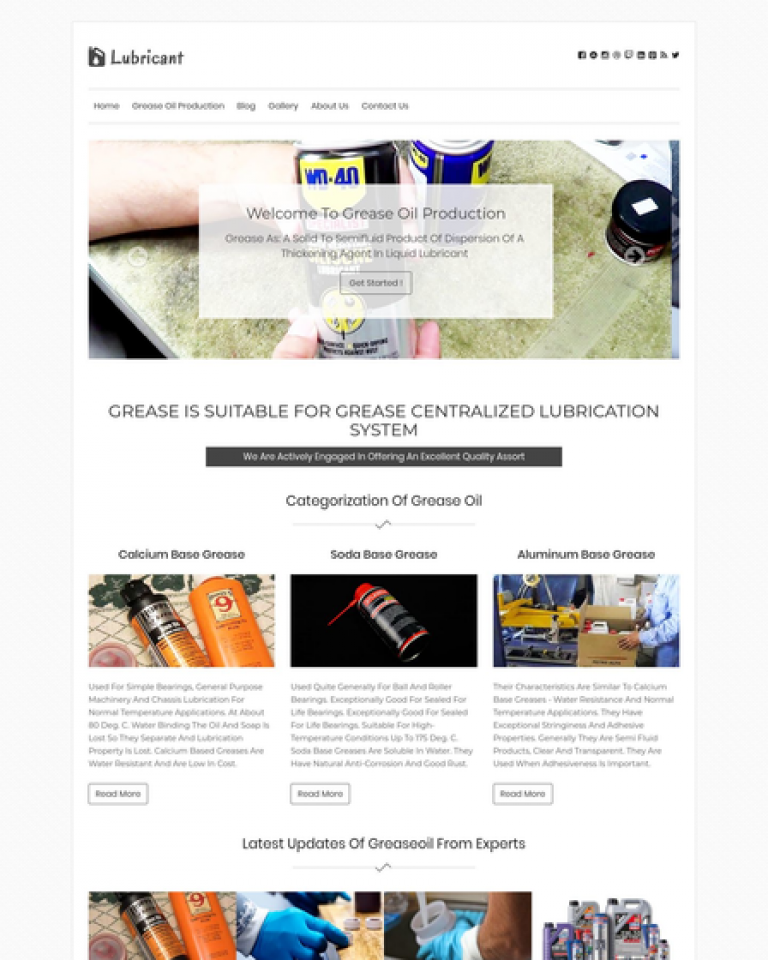 4+ Engine Oil Website Templates For WordPress | InkThemes