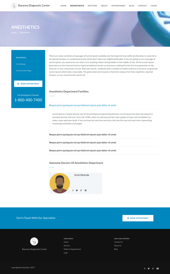 Bayanno- Hospital Management PHP Script | InkThemes
