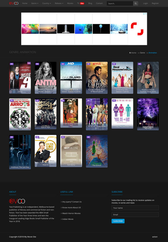 OVOO- Movie & Video Streaming PHP Script | InkThemes