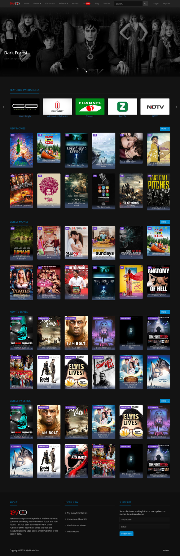 OVOO- Movie & Video Streaming PHP Script | InkThemes
