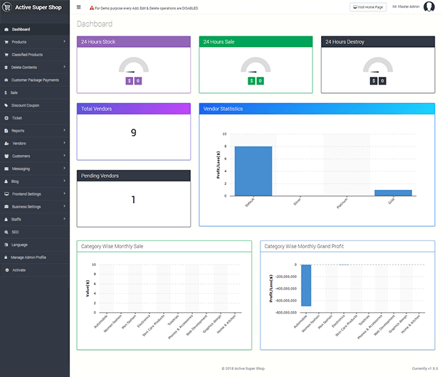 Active Super Shop - Multi Vendor PHP Script | InkThemes