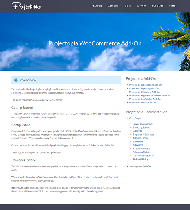 Projectopia - Project Management WordPress Plugin | InkThemes