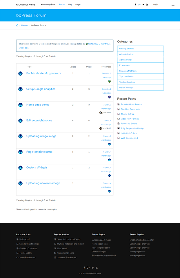 KnowledgePress - FAQ & Wiki WordPress Theme | InkThemes