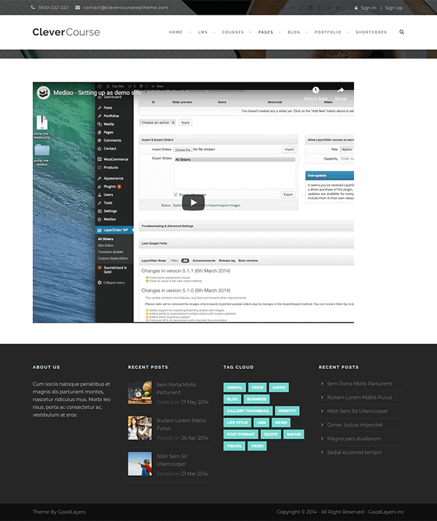 Clever Course - Responsive LMS WordPress Theme | InkThemes