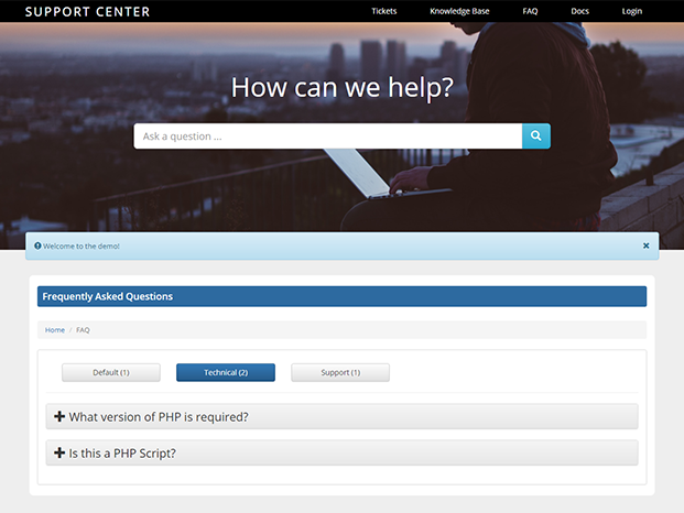 Support Centre - PHP Script For Support Ticket System | InkThemes