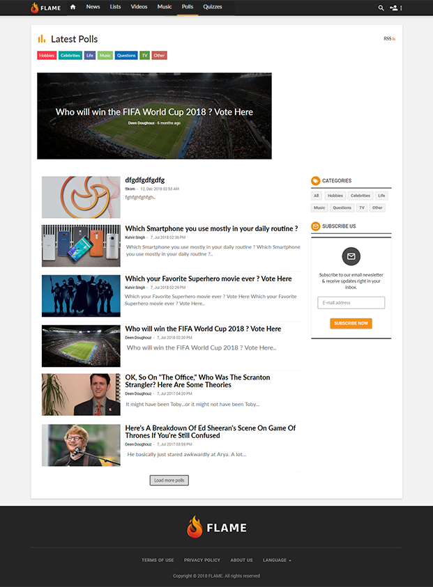 Flame Social Media Php Script Inkthemes 8038