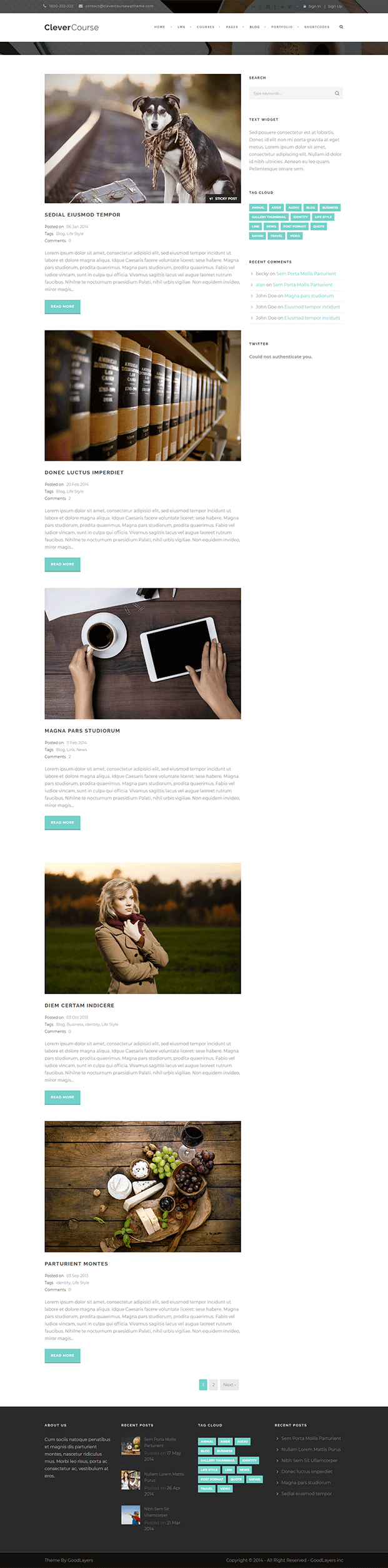 Clever Course - Responsive LMS WordPress Theme | InkThemes
