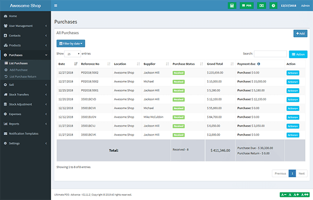 Ultimate POS - Stock Management PHP Script | InkThemes