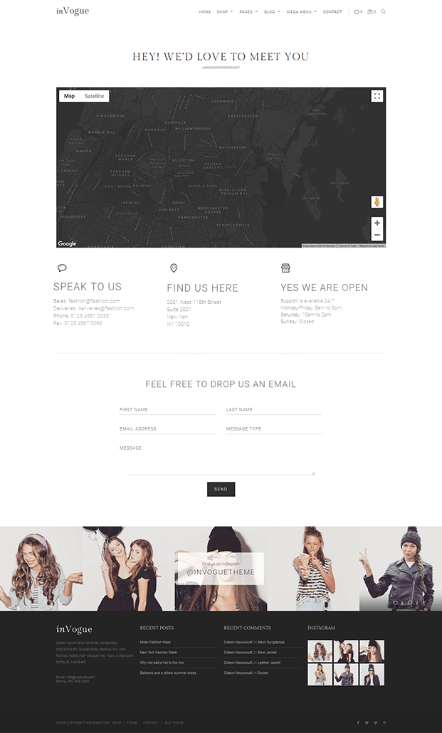 inVogue - Responsive WordPress Fashion Theme | InkThemes