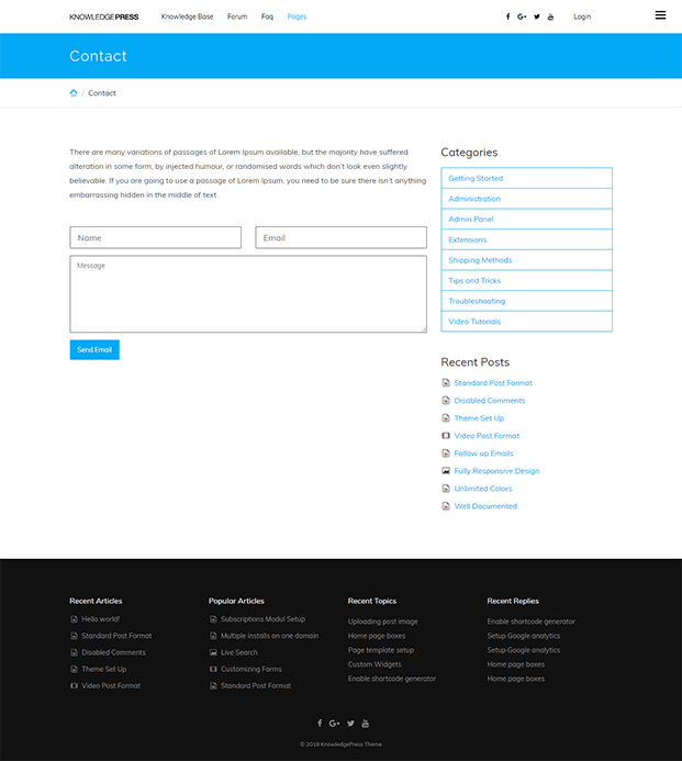 KnowledgePress - FAQ & Wiki WordPress Theme | InkThemes