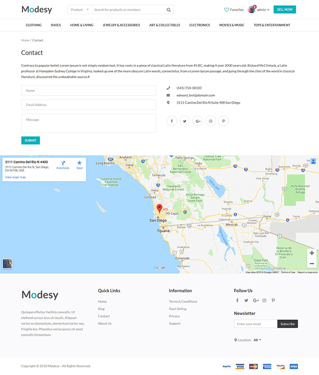 Modesy - Online Store PHP Script | InkThemes