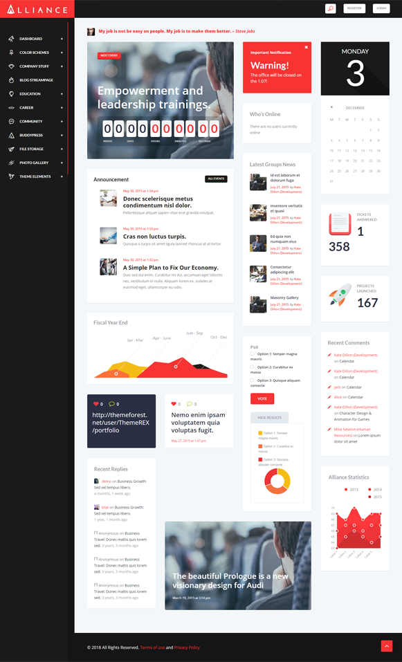 Alliance - Intranet & Extranet WordPress Theme | InkThemes