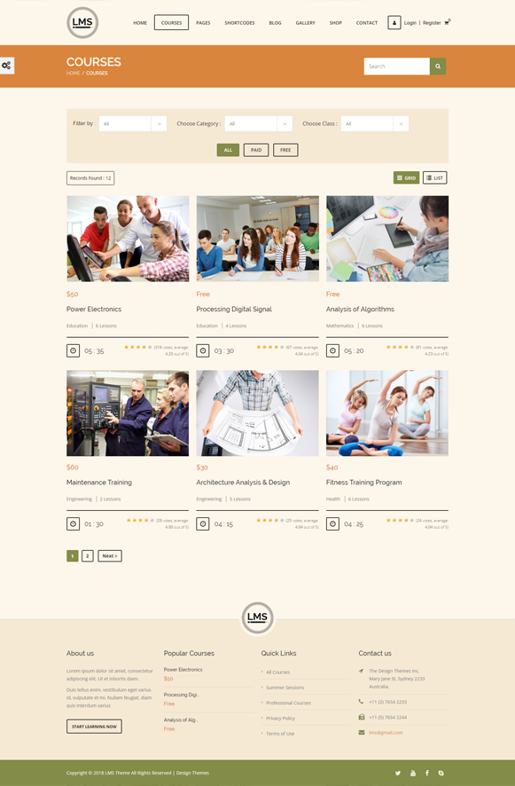 LMS - WordPress Learning Management Theme | InkThemes