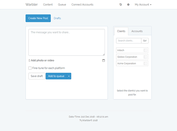 Warbler - Post Scheduling PHP Script | InkThemes