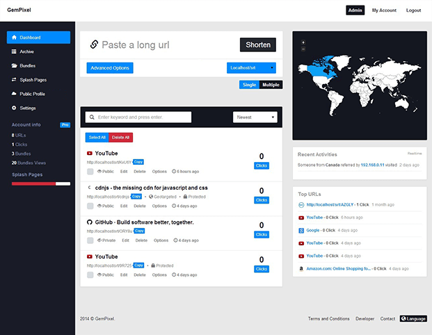 Premium Url Shortener Php Script Inkthemes