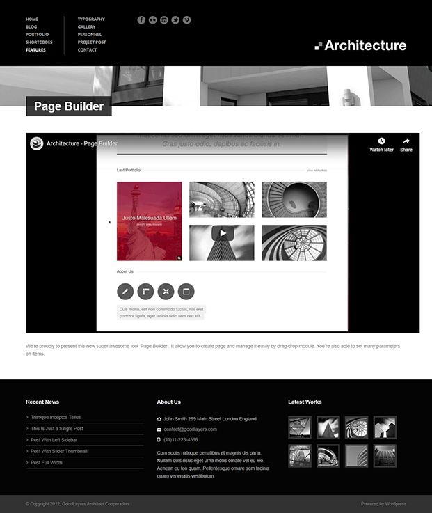 Architecture - WordPress Theme For Architects & Designers | InkThemes