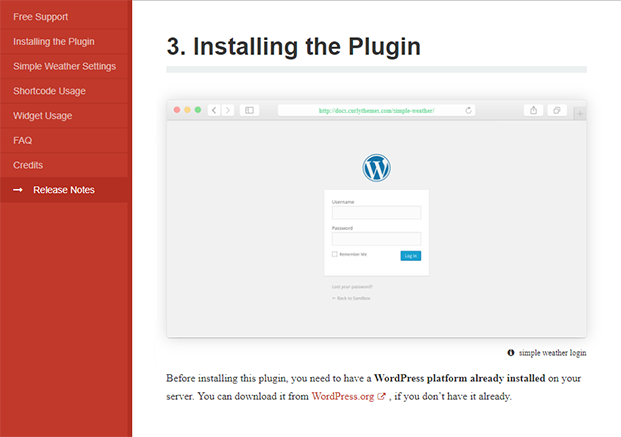 Simple Weather - WordPress Plugin | InkThemes