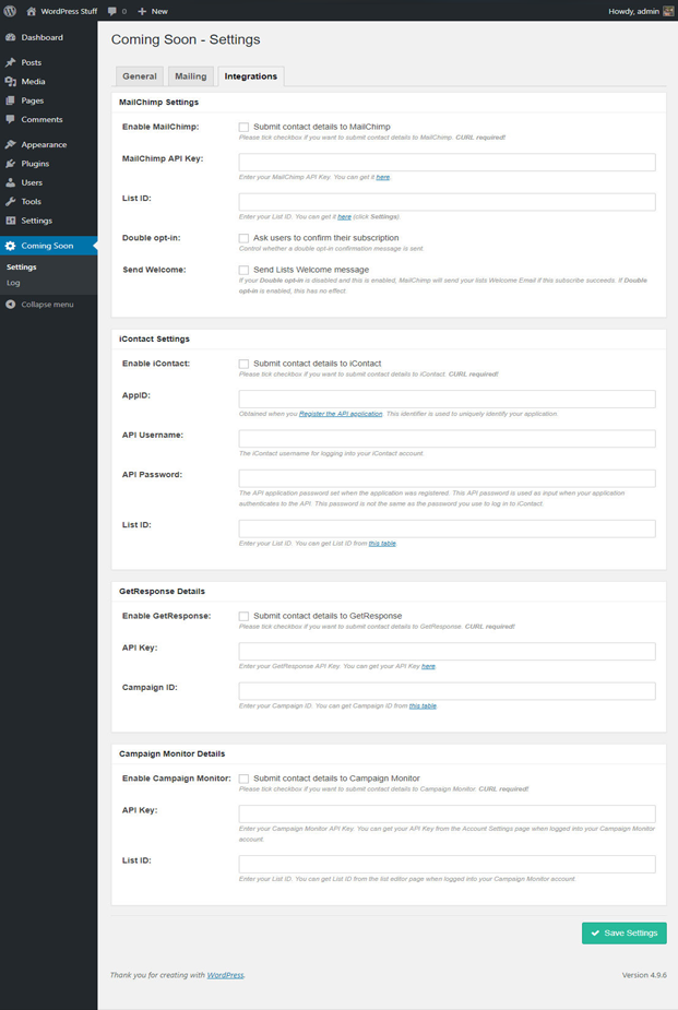 Coming Soon WordPress Plugin | InkThemes